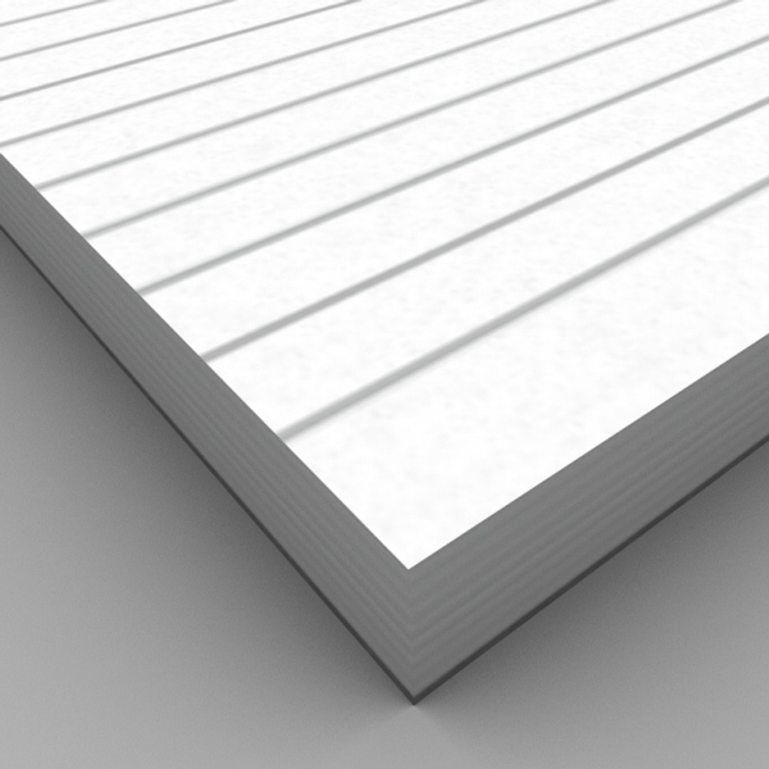 3d model notepad note pad