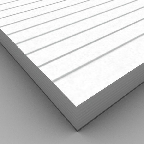 3d model notepad note pad