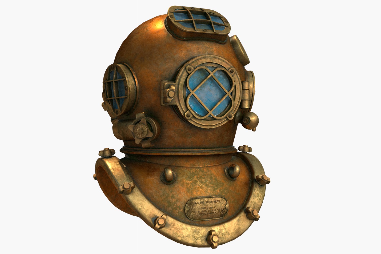 Diving Helmet 3D Model - TurboSquid 1311958
