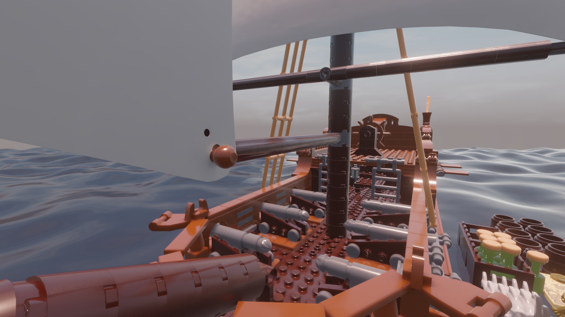 3D LEGO PIRATE SLOOP - THE OLD BIRD - Rogue Film Productions ...