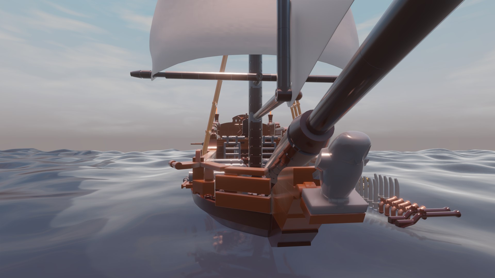 3D LEGO PIRATE SLOOP - THE OLD BIRD - Rogue Film Productions ...