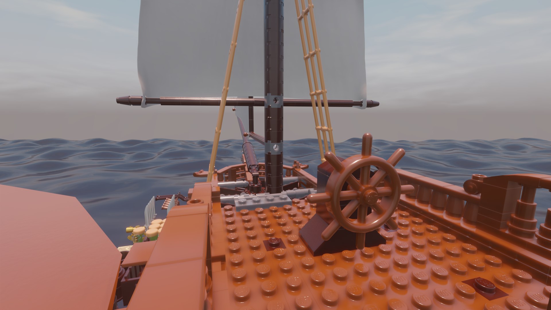 3D LEGO PIRATE SLOOP - THE OLD BIRD - Rogue Film Productions ...