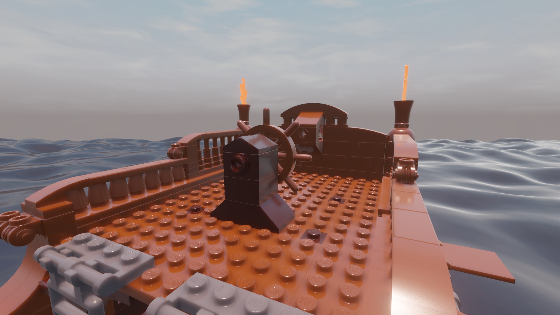 3D LEGO PIRATE SLOOP - THE OLD BIRD - Rogue Film Productions ...