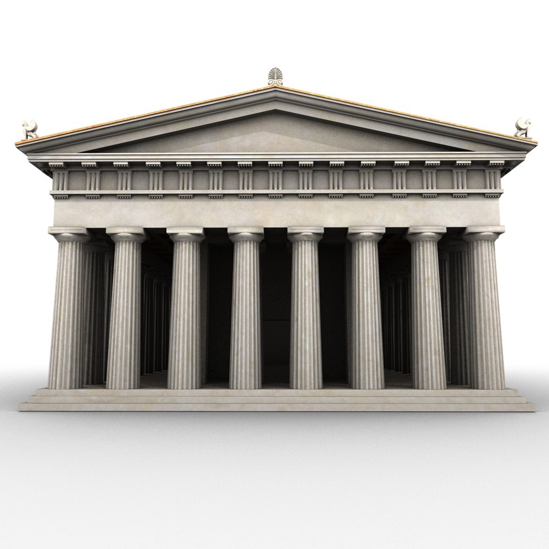 Doric Order Greek Temple 3d Obj
