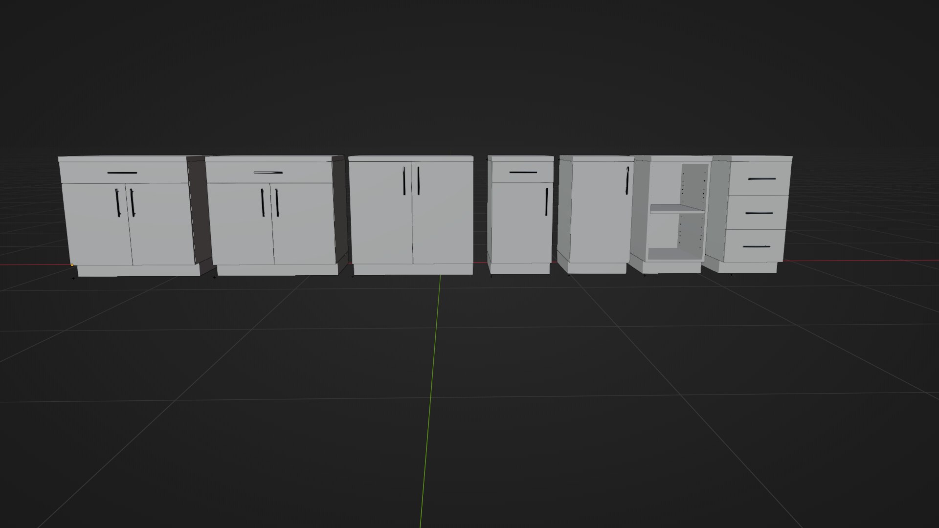 Kitchen Cabinets Pack 3D Model - TurboSquid 2502530