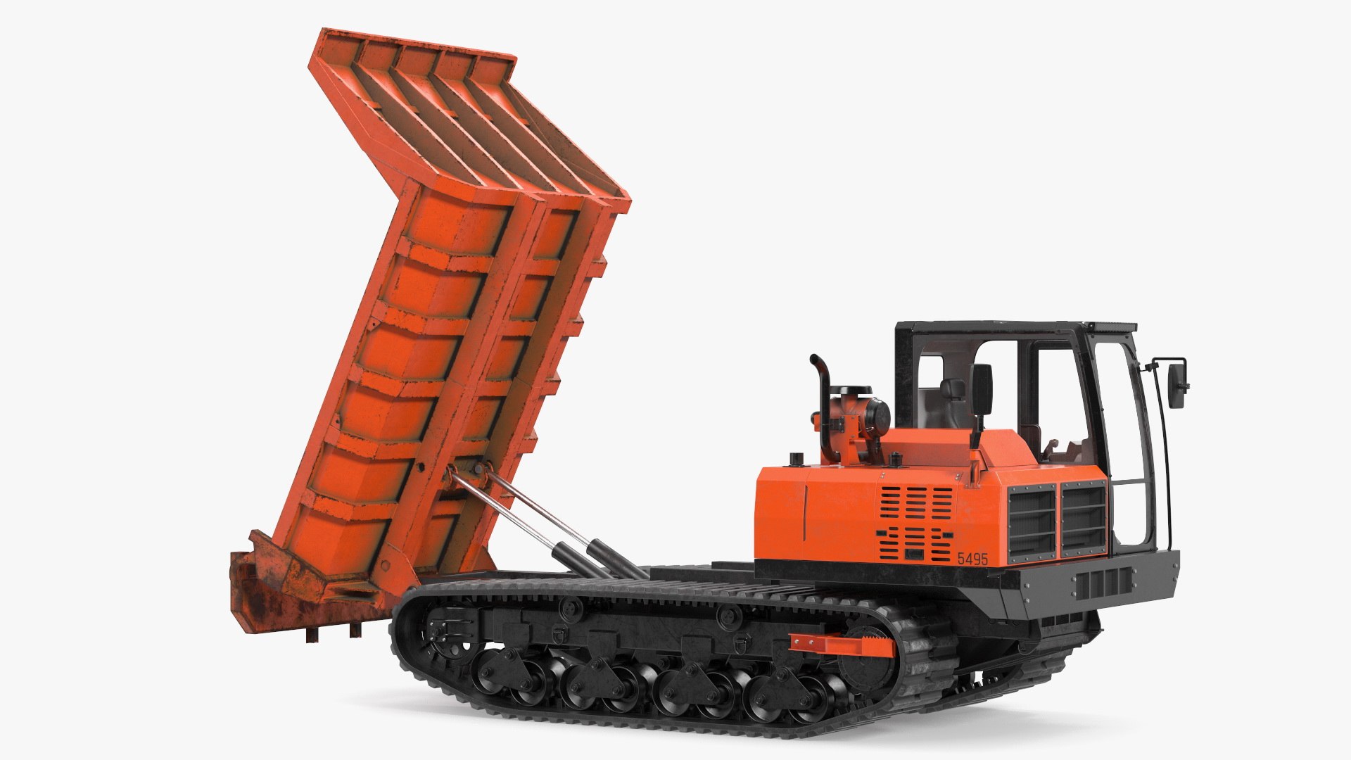 Rubber Tracked Dumper Old Rigged 3D - TurboSquid 2154554