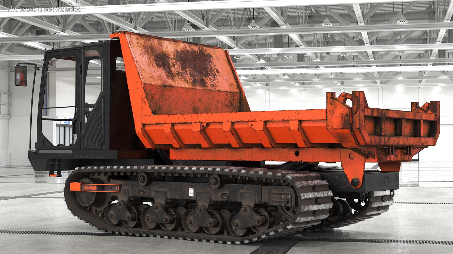 Rubber Tracked Dumper Old Rigged 3D - TurboSquid 2154554