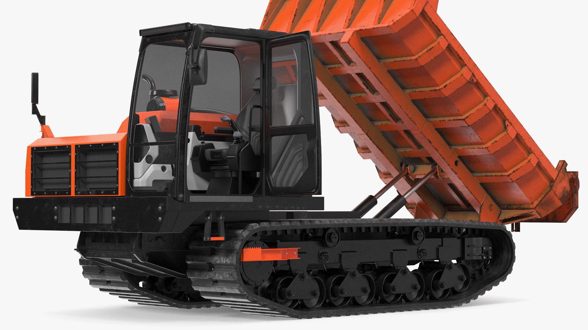 Rubber Tracked Dumper Old Rigged 3D - TurboSquid 2154554