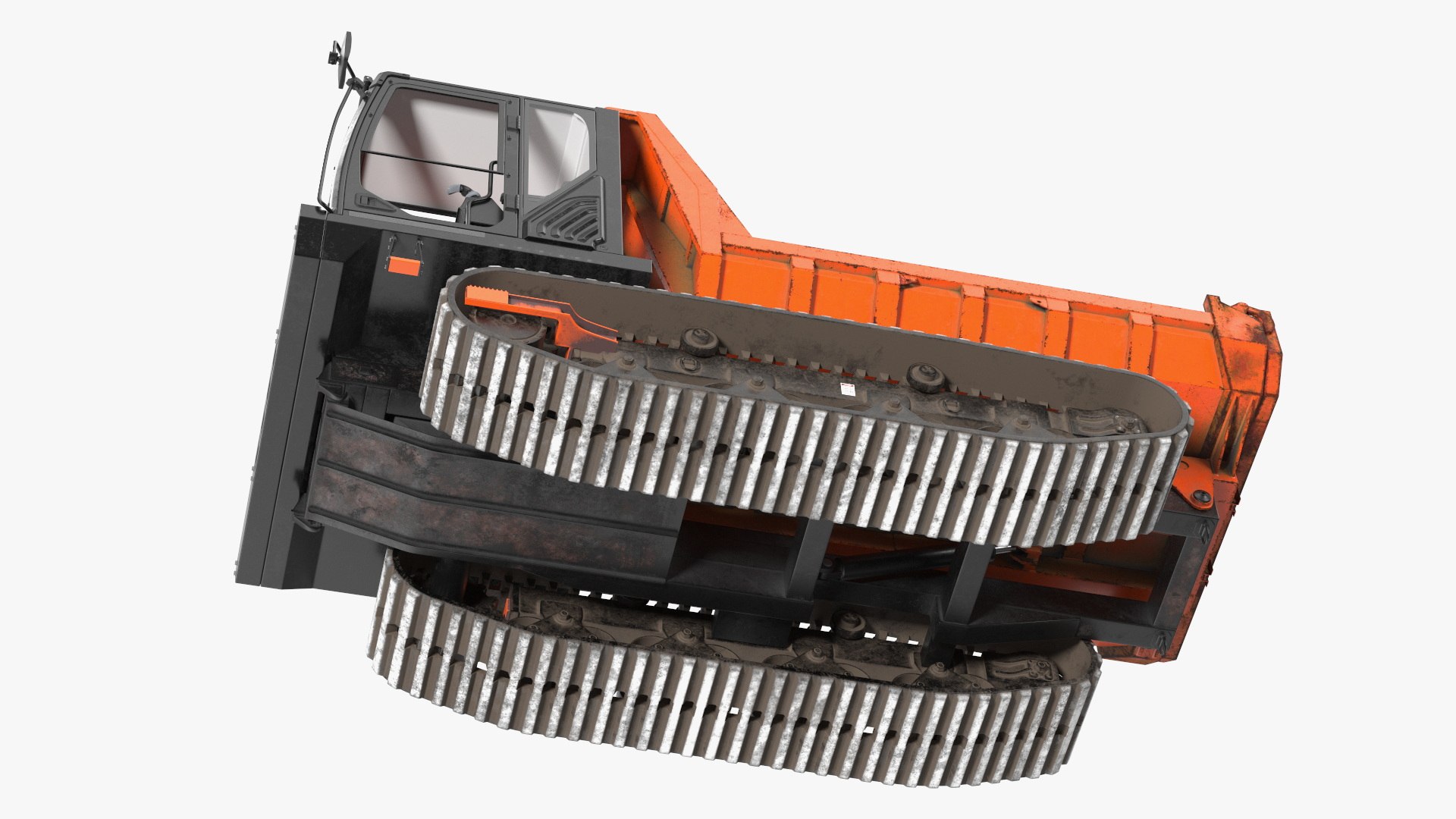Rubber Tracked Dumper Old Rigged 3D - TurboSquid 2154554