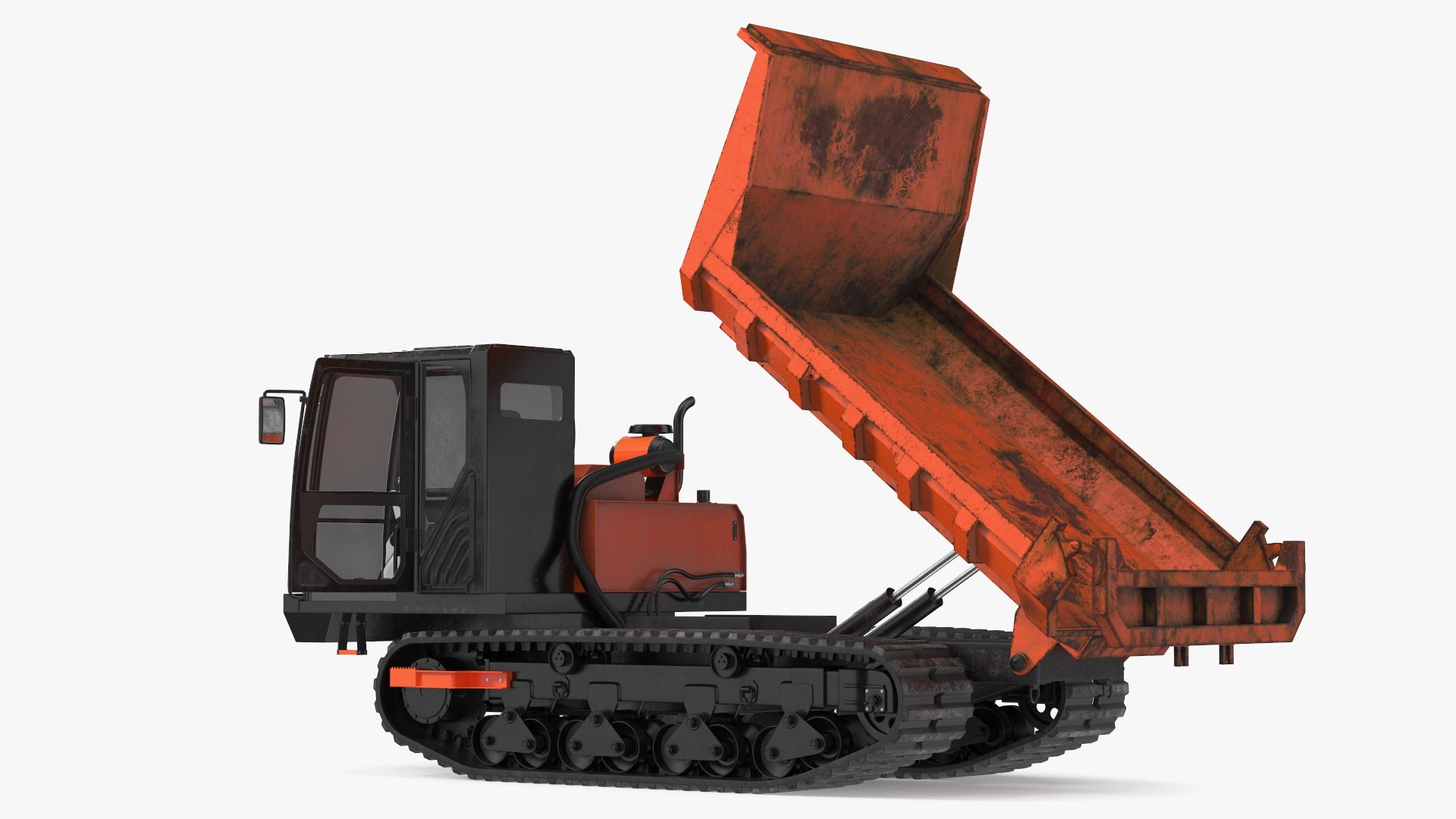 Rubber Tracked Dumper Old Rigged 3D - TurboSquid 2154554