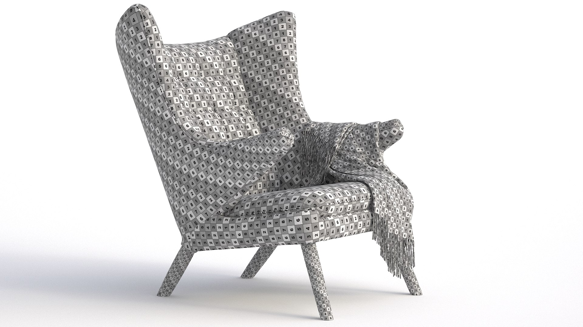 3D Papa Bear Chair model - TurboSquid 1953389