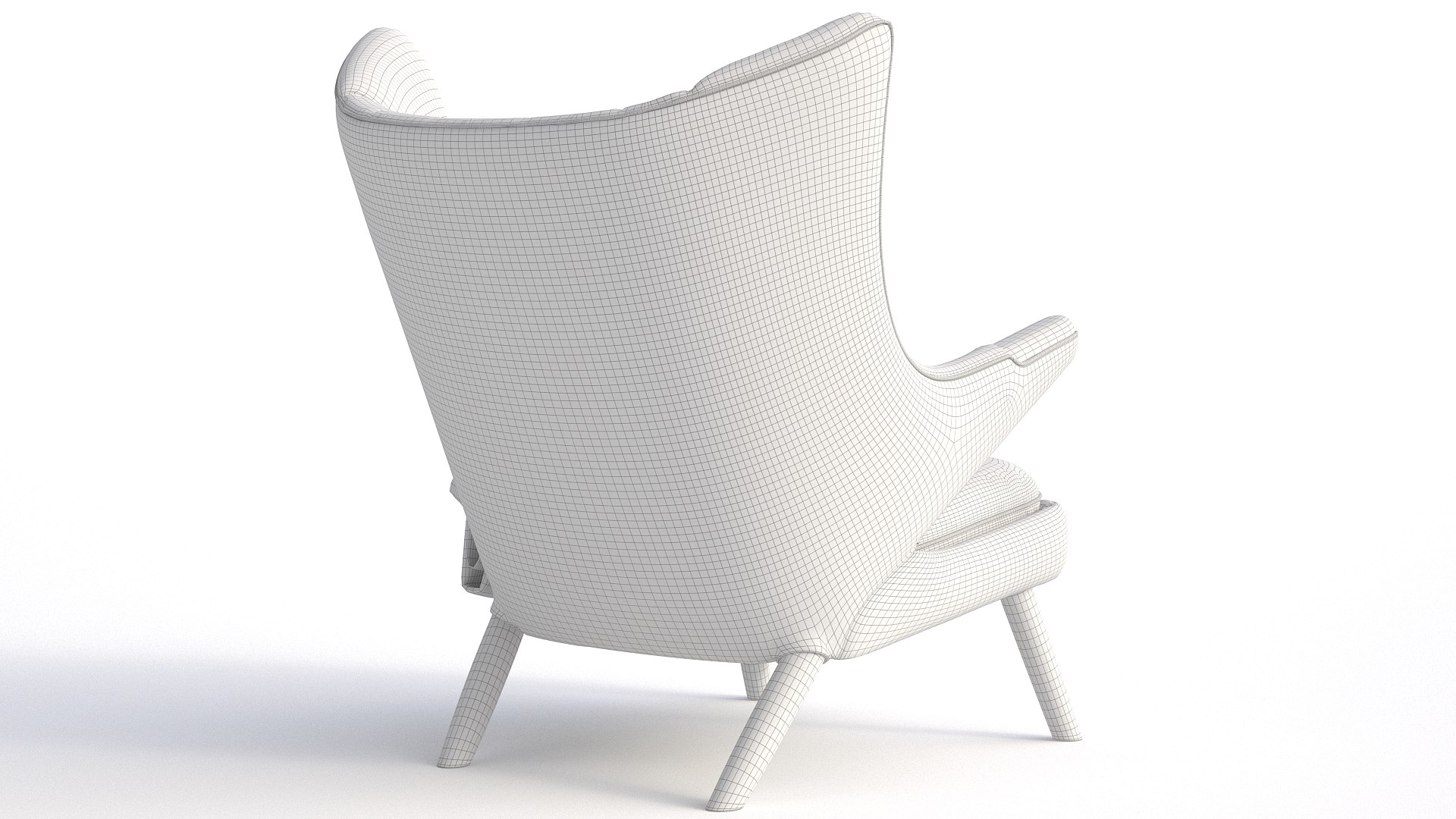 3D Papa Bear Chair model - TurboSquid 1953389