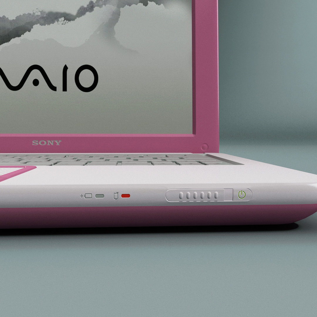 max laptop sony vaio pink