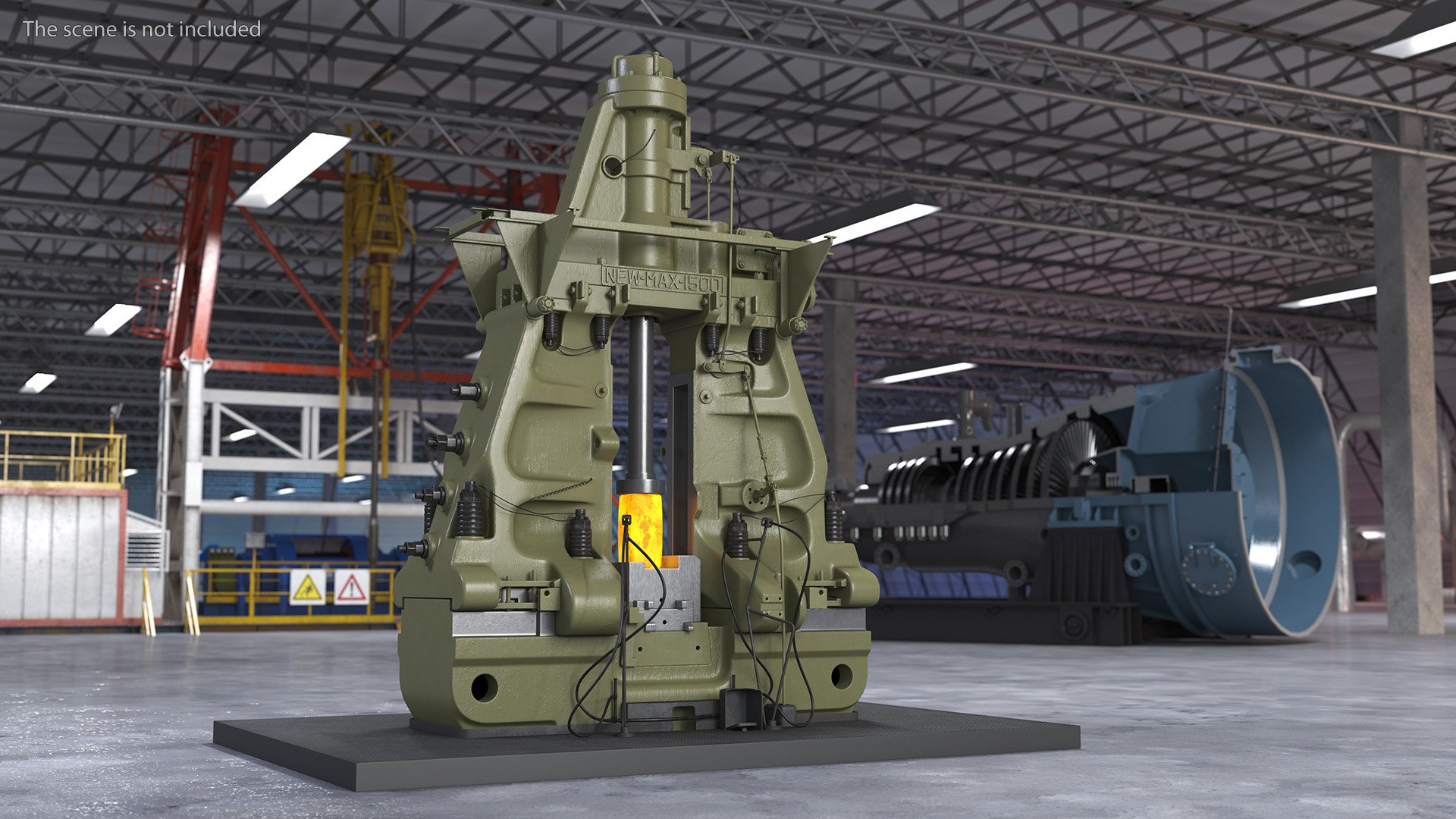 New Pneumatic Forging Hammer Machine 3D Model - TurboSquid 2253919