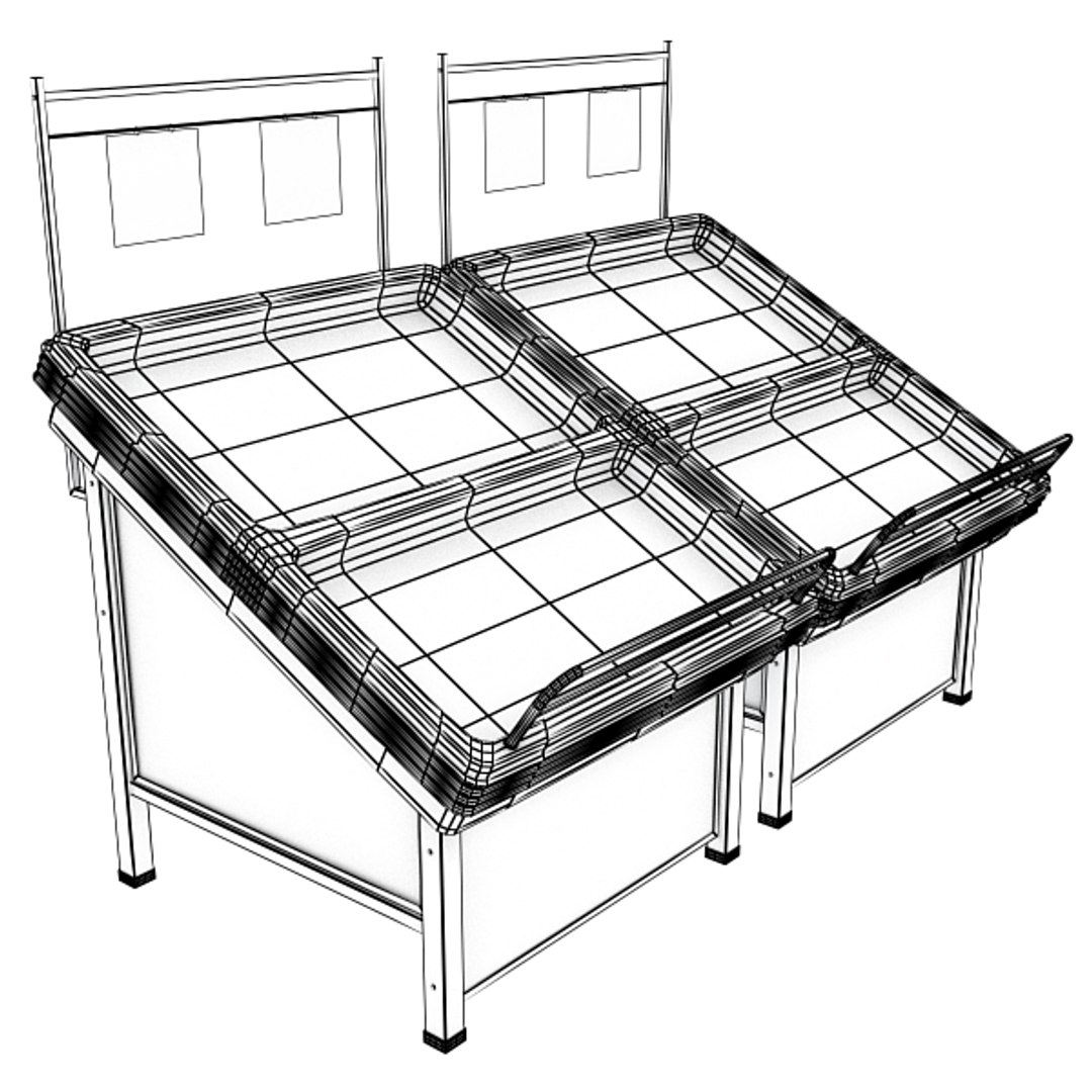 3d model of fruits stand