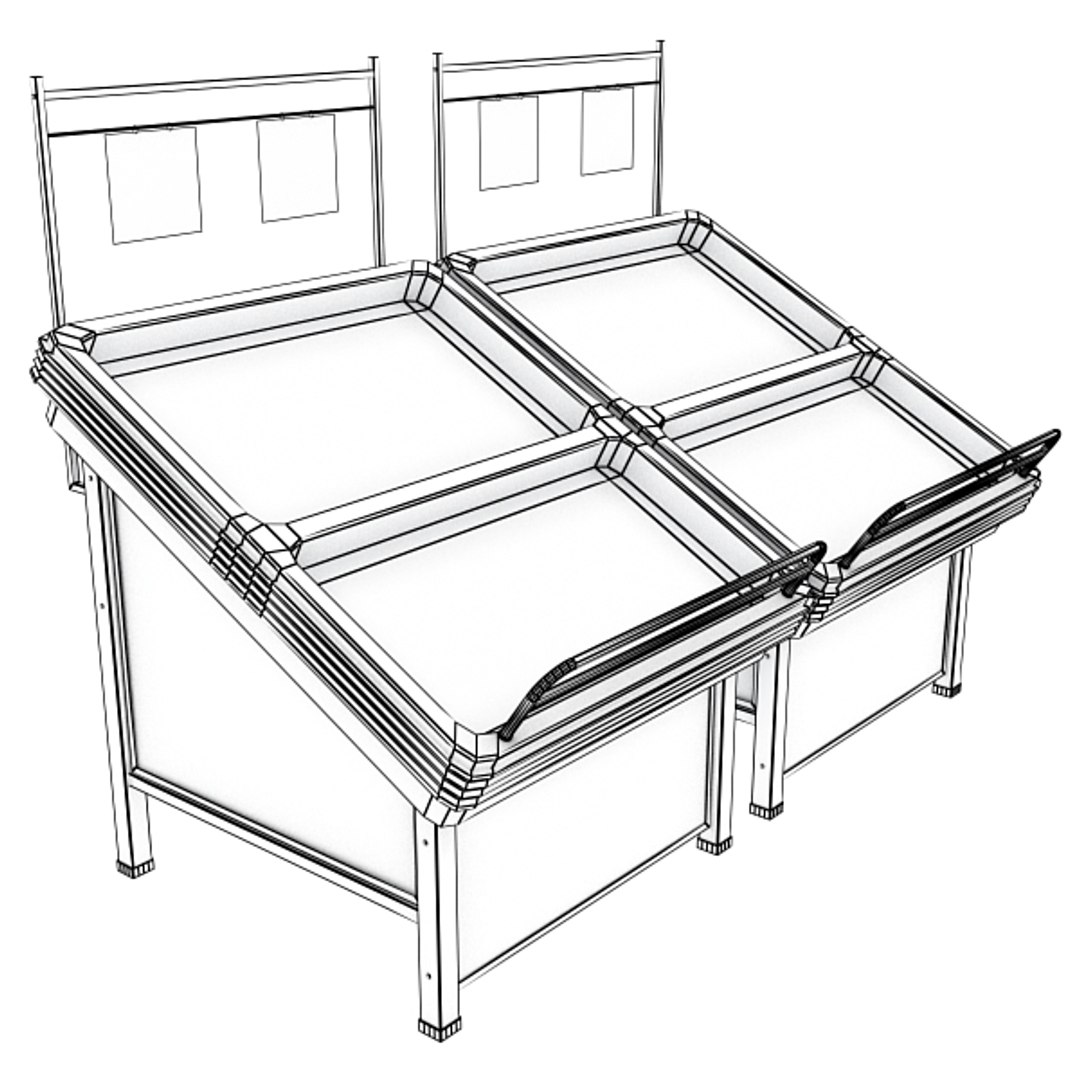 3d model of fruits stand