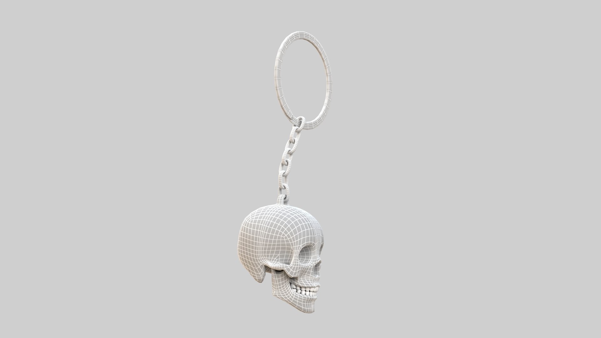 3D Skull Keychain Copper Model - TurboSquid 2342994