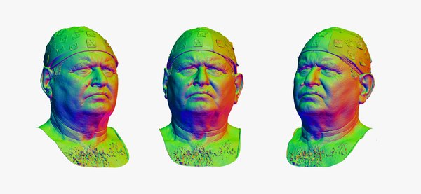 3D Homer Human Head Inner Brow Raiser AU1 Clean Scan - TurboSquid 1757666