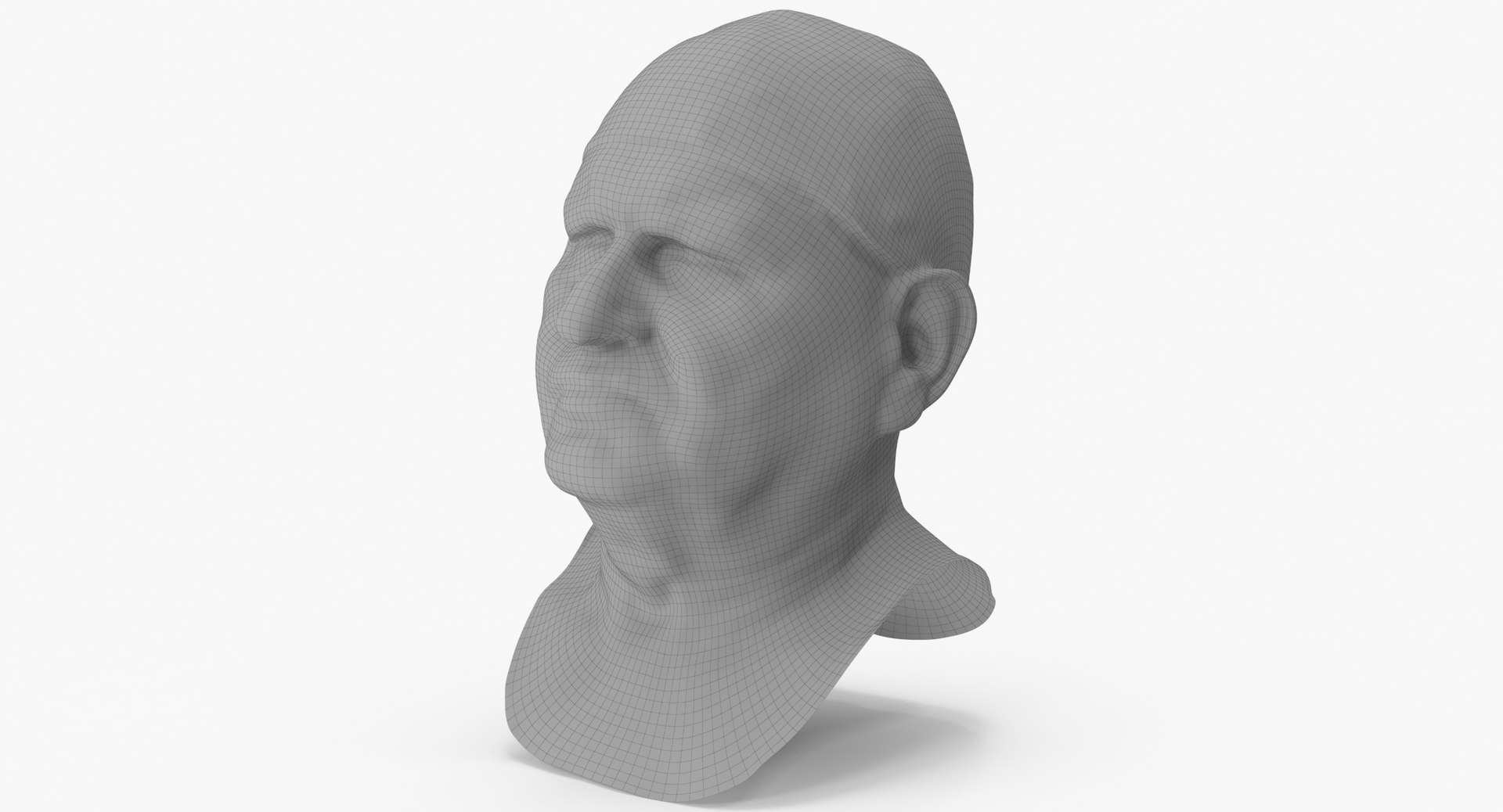 3D Homer Human Head Inner Brow Raiser AU1 Clean Scan - TurboSquid 1757666