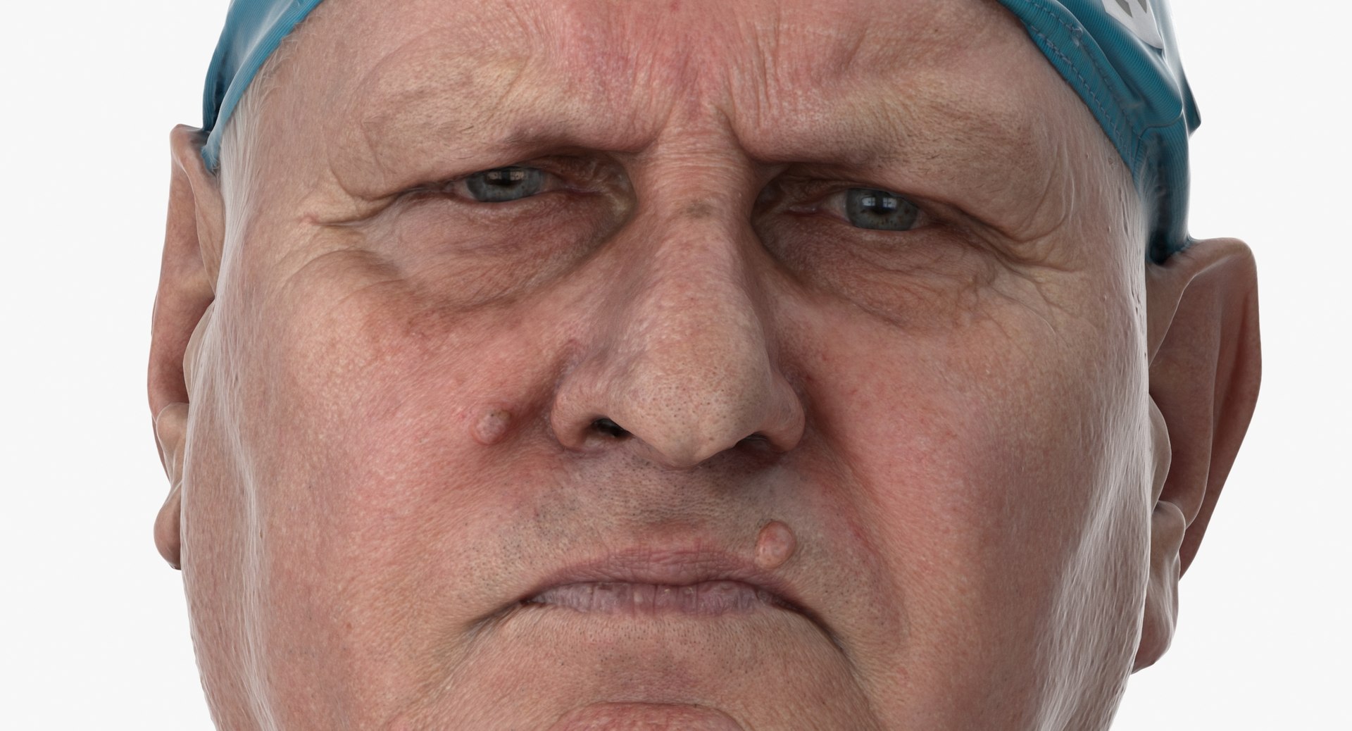 3D Homer Human Head Inner Brow Raiser AU1 Clean Scan - TurboSquid 1757666