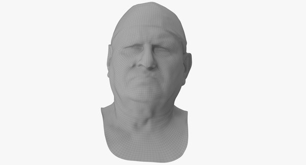 3D Homer Human Head Inner Brow Raiser AU1 Clean Scan - TurboSquid 1757666