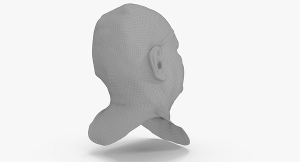 3D Homer Human Head Inner Brow Raiser AU1 Clean Scan - TurboSquid 1757666