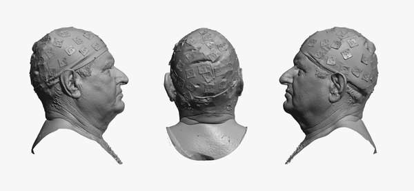 3D Homer Human Head Inner Brow Raiser AU1 Clean Scan - TurboSquid 1757666