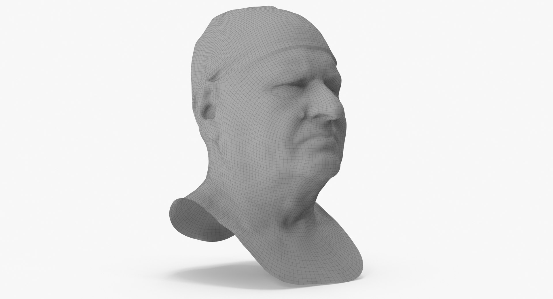 3D Homer Human Head Inner Brow Raiser AU1 Clean Scan - TurboSquid 1757666