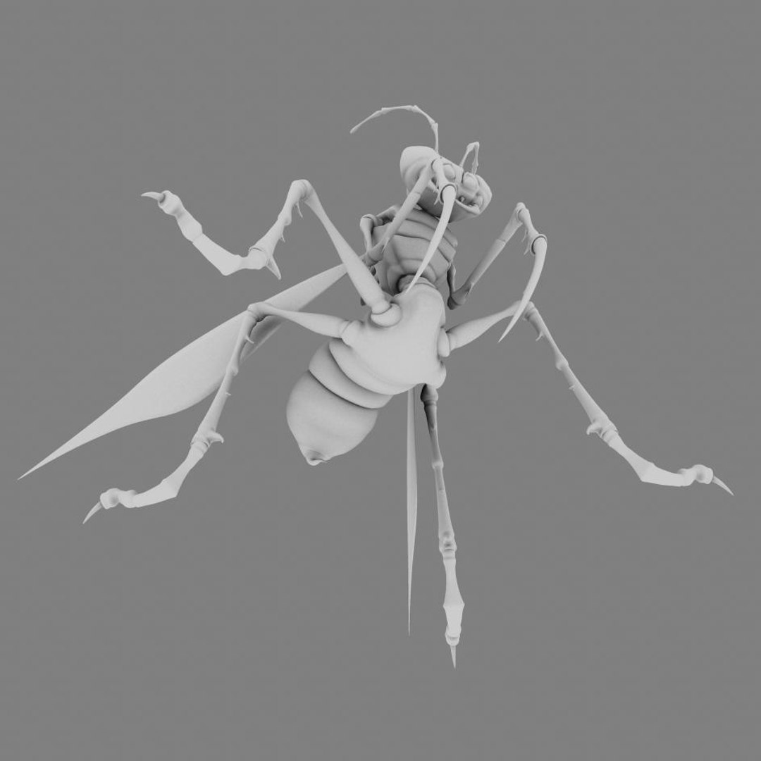 praying mantis 3d model
