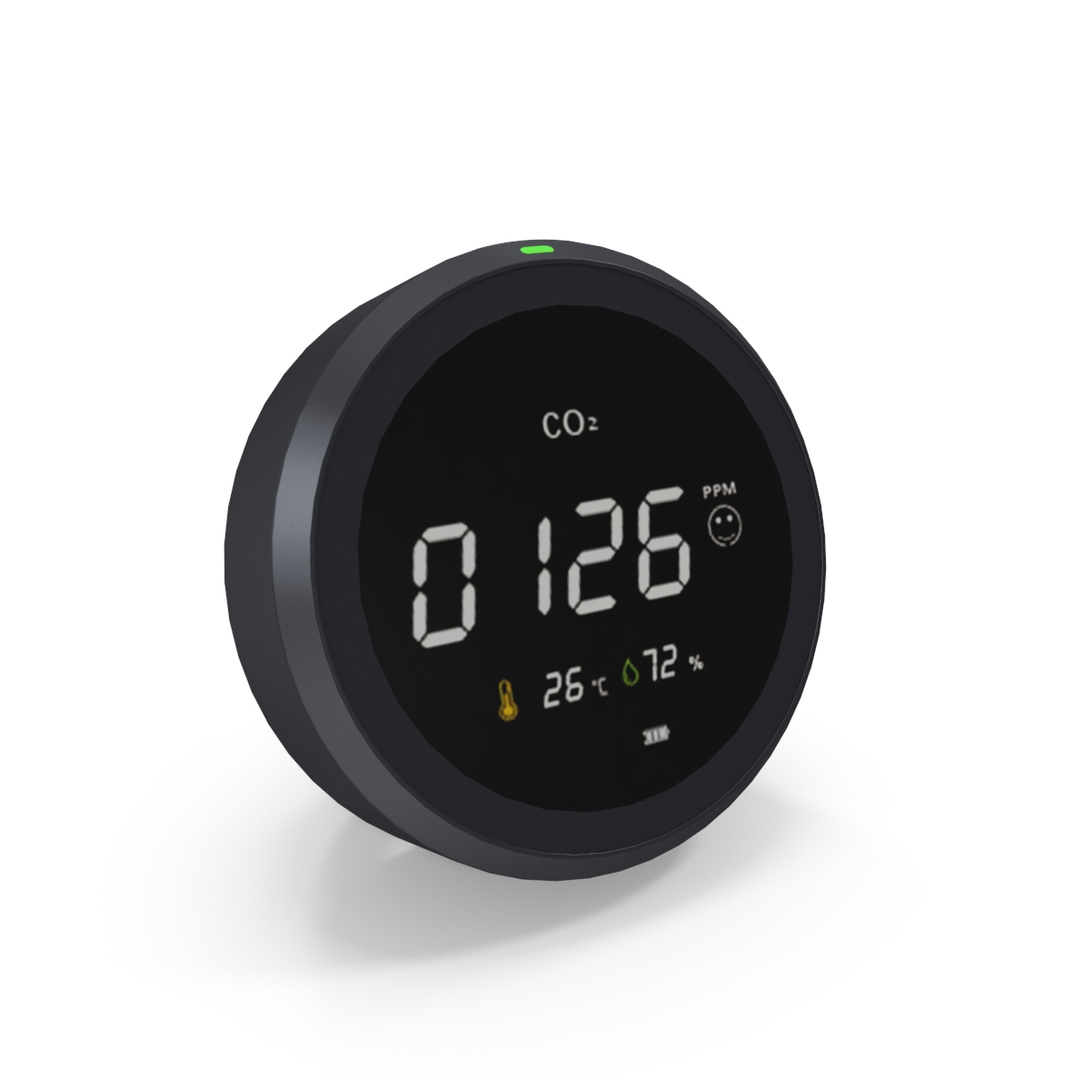 3D CO2 Carbon Dioxide Detector model - TurboSquid 1813666