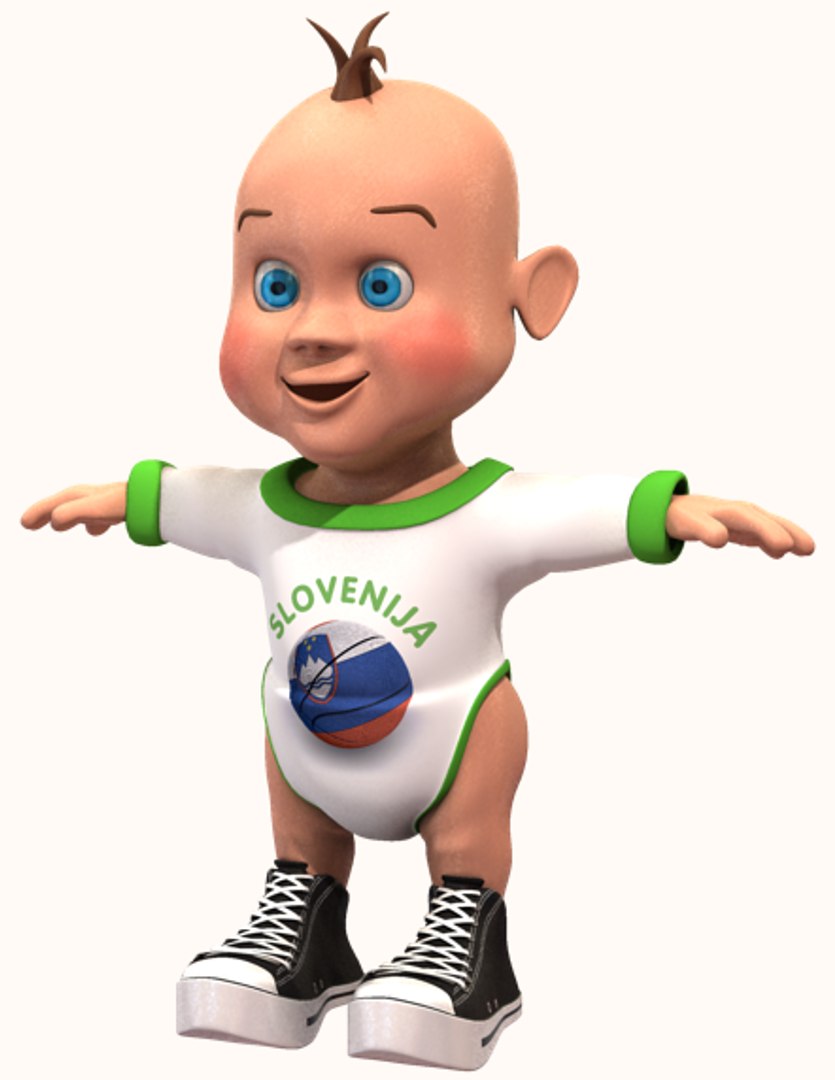 Cartoon Baby Obj