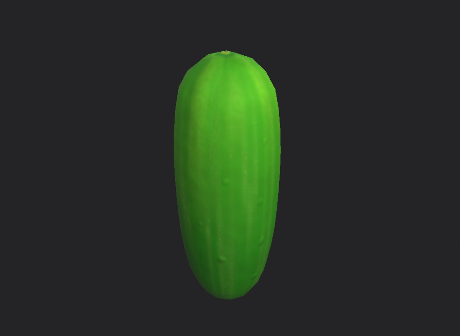 Cucumber Cartoon 3D Model - TurboSquid 1494507