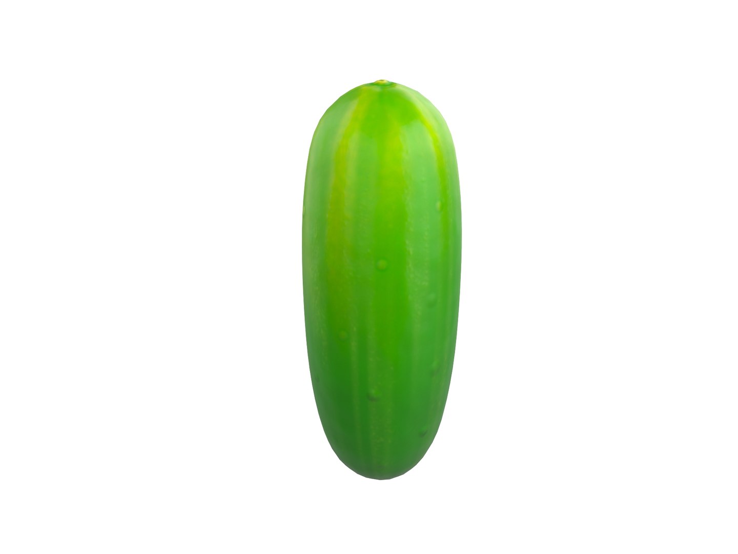 Cucumber Cartoon 3D Model - TurboSquid 1494507