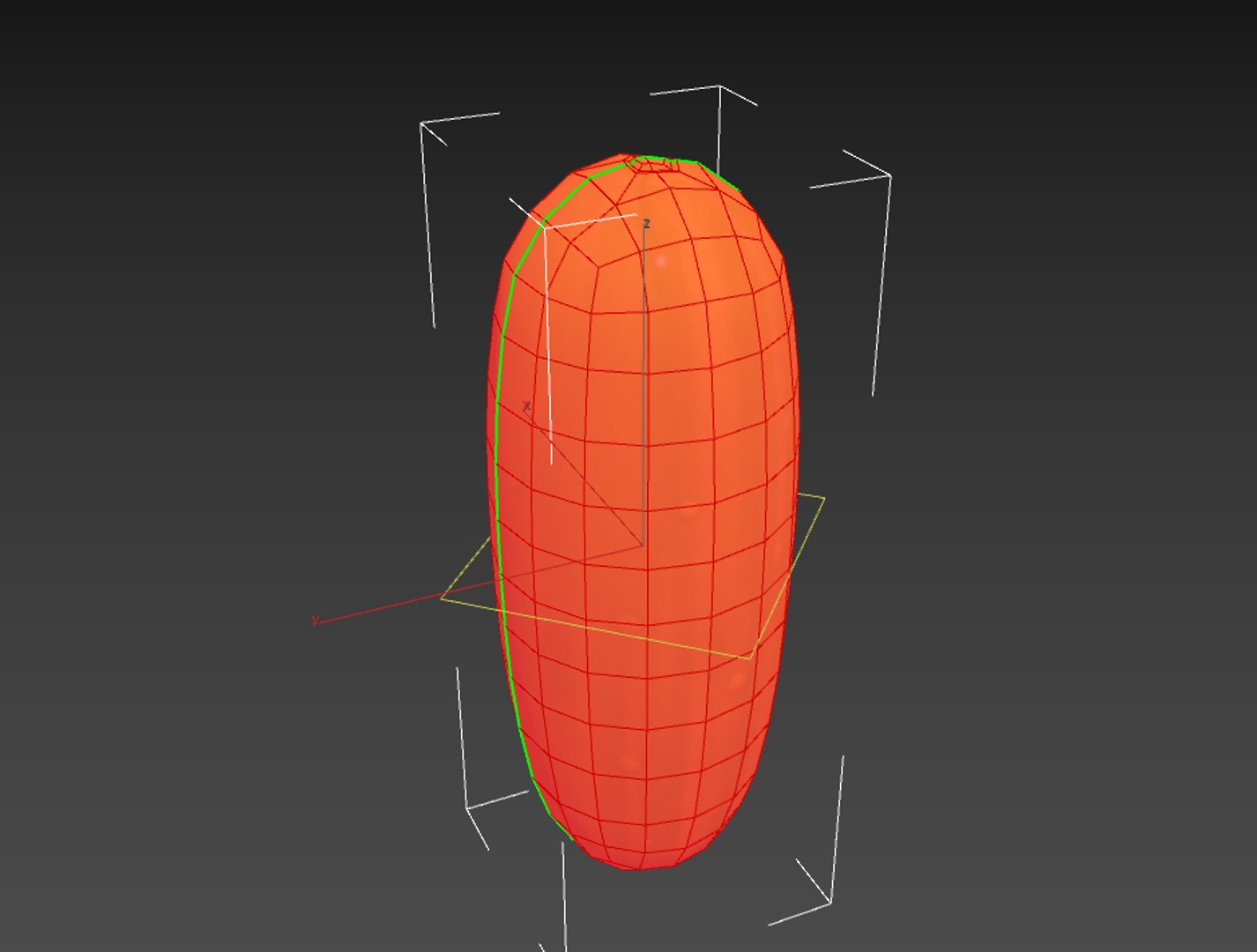 Cucumber Cartoon 3D Model - TurboSquid 1494507