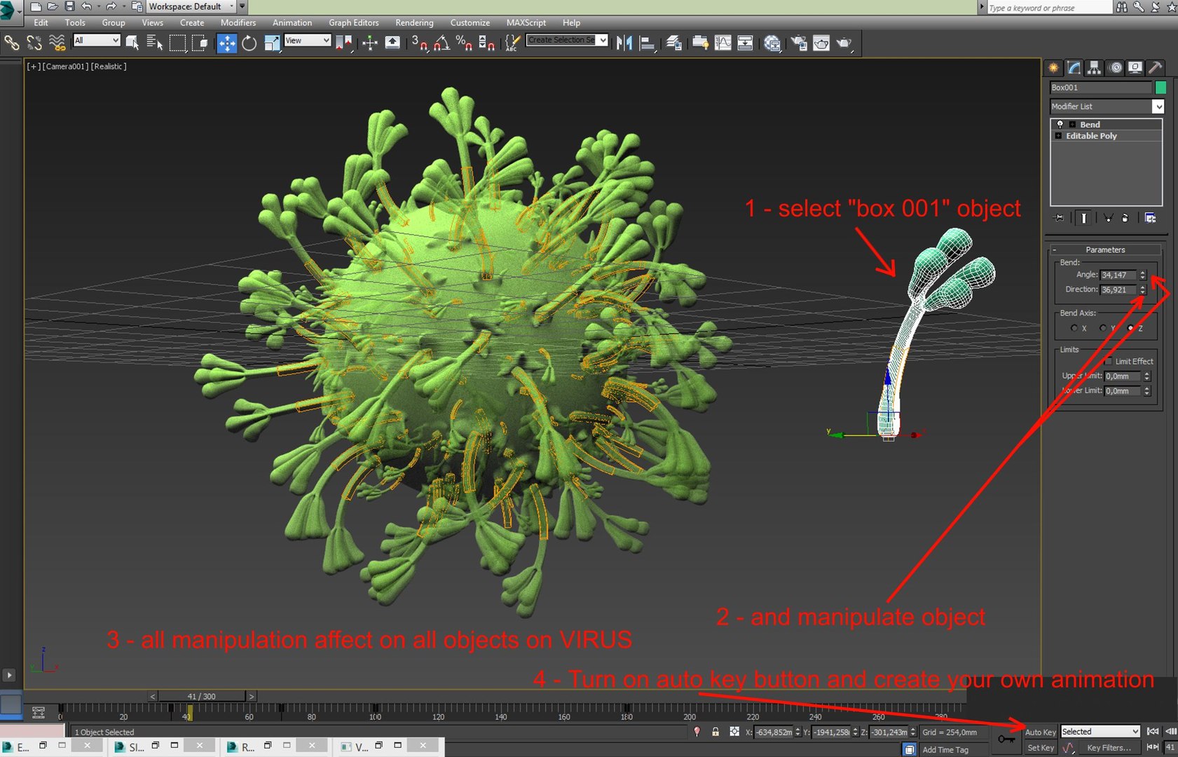 Virus Animation 3D Model - TurboSquid 1518614
