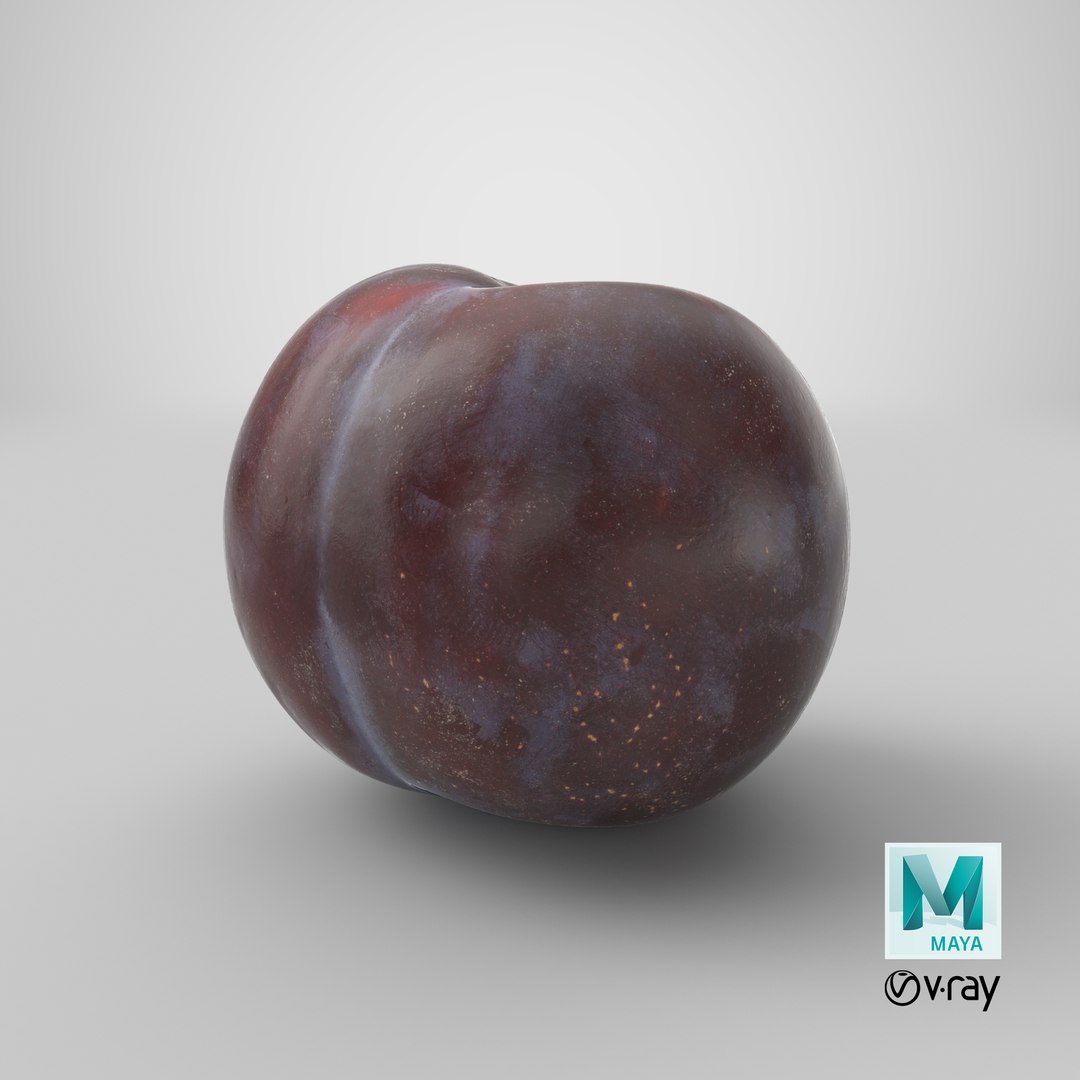 3D plum 01 - TurboSquid 1451290