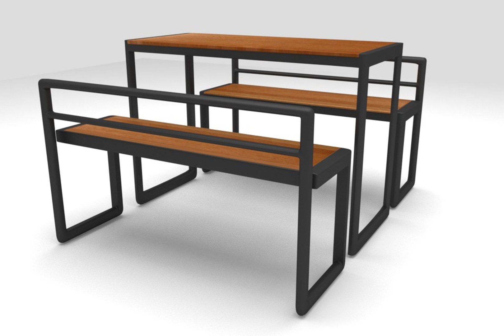 3d bench model