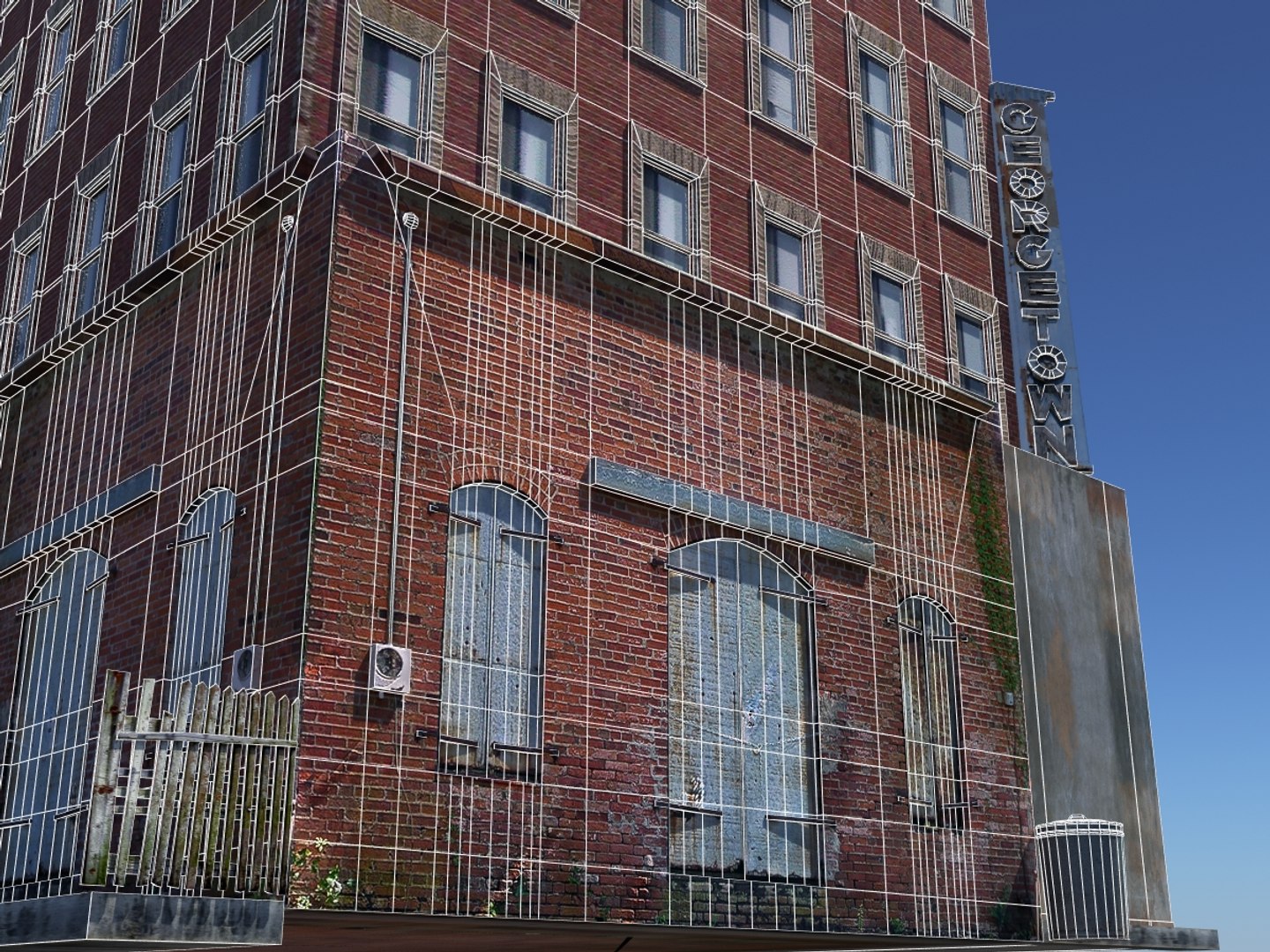 Rundown Hotel 3d Model