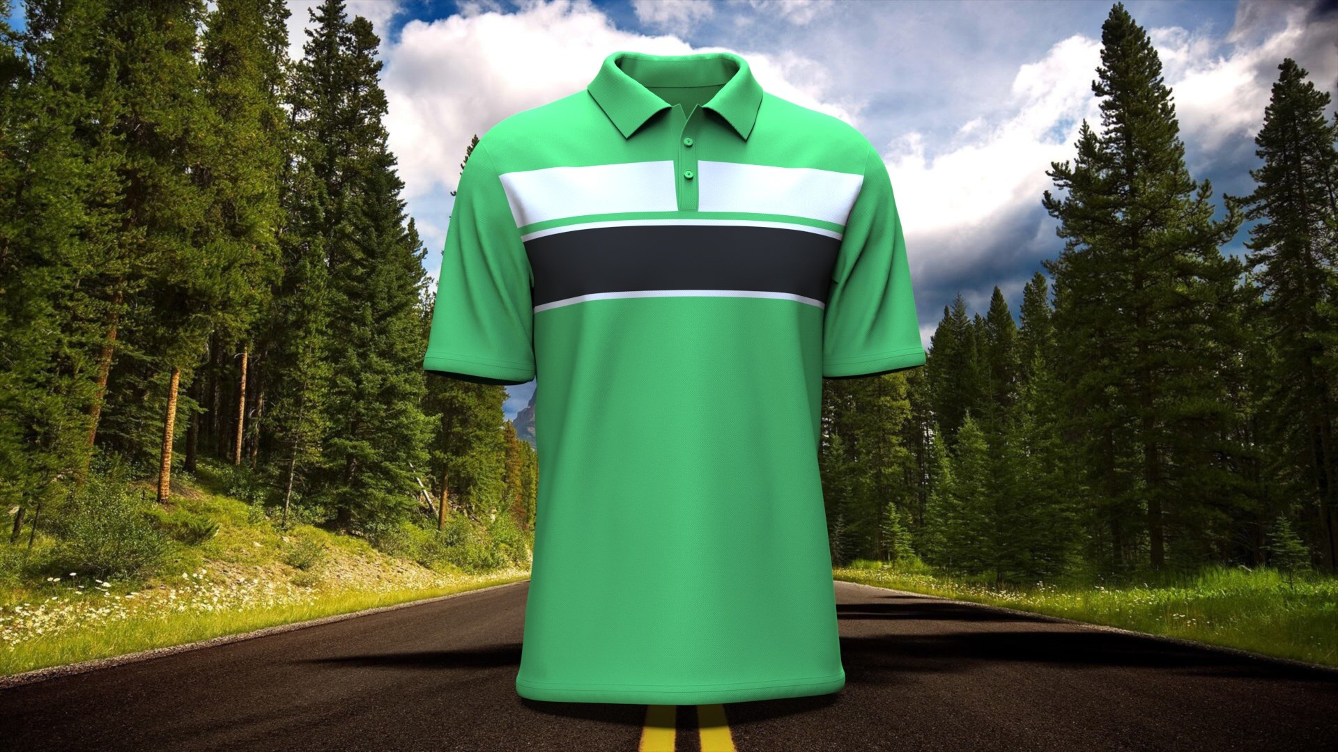Men Polo Tee Shirts 3D Model - TurboSquid 2088672