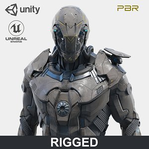 Interceptor robot character unreal model - TurboSquid 1409896