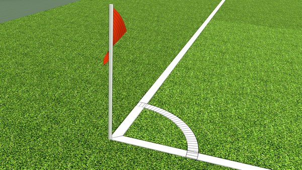 3D model football soccer field markup - TurboSquid 1310338