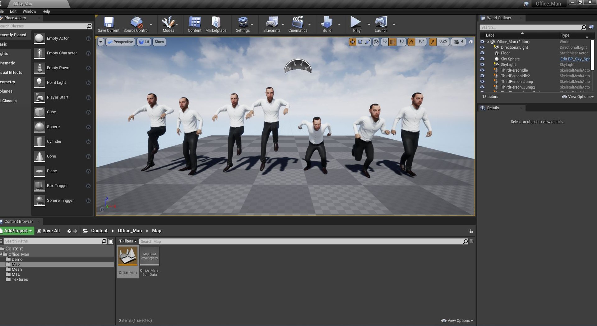 3D Office man with realtime hair UE4 ready to use model - TurboSquid ...