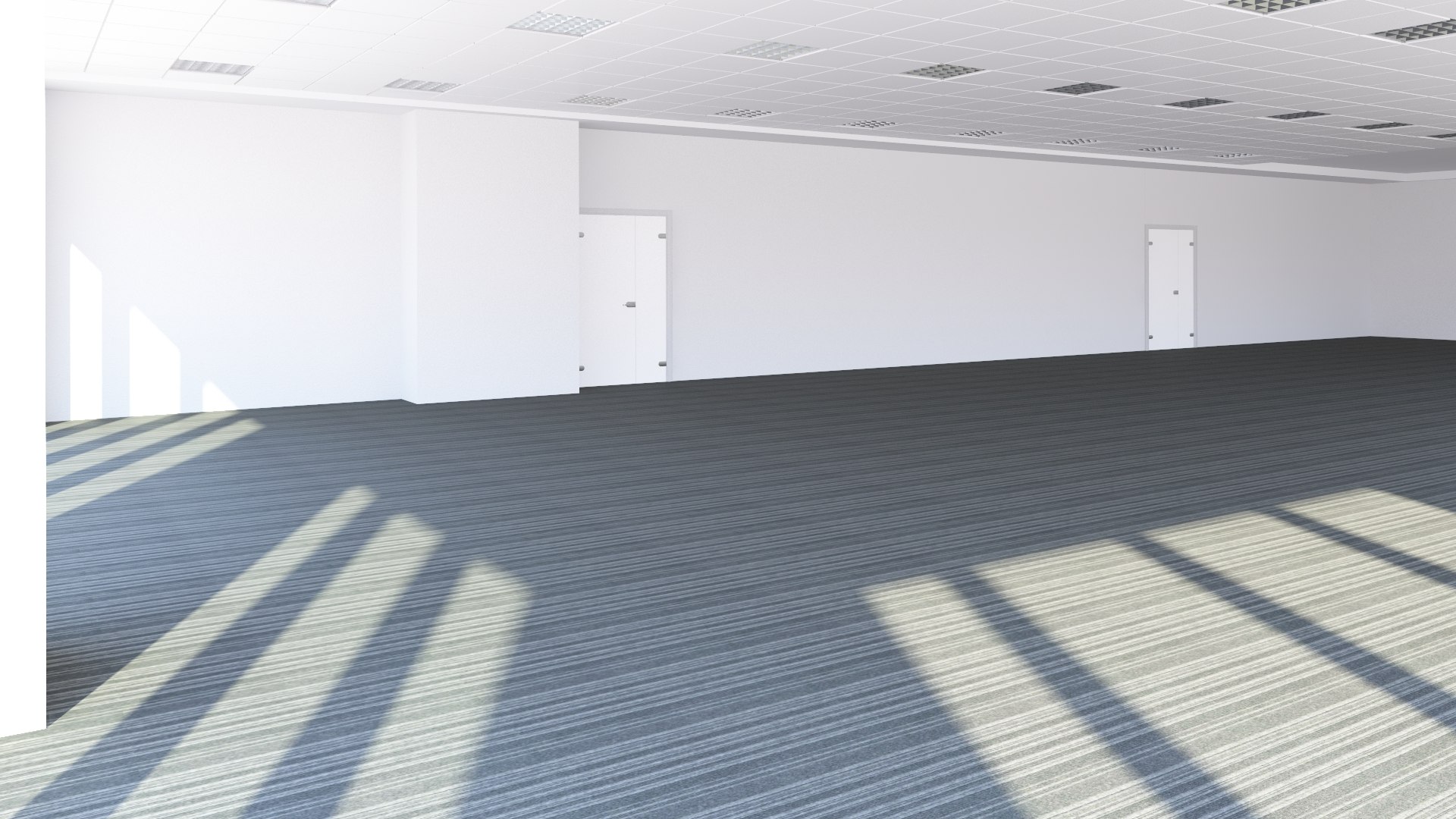 3D Empty Office Interior 2 - TurboSquid 2014967
