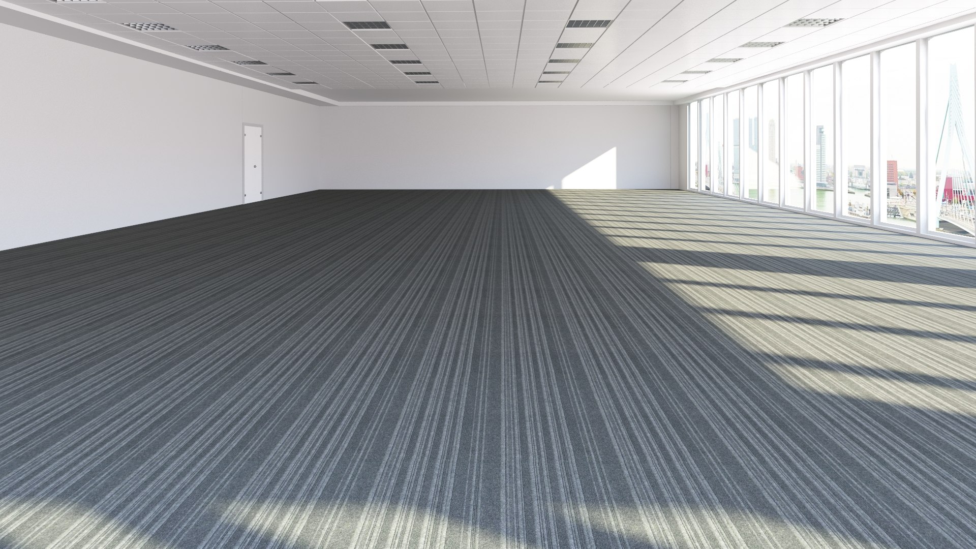 3D Empty Office Interior 2 - TurboSquid 2014967