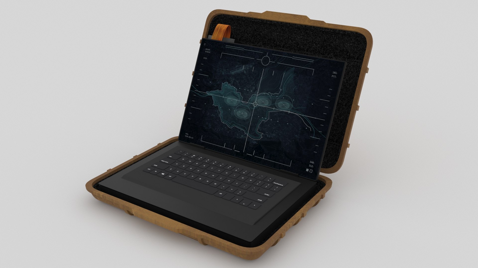 3D Military Laptop model - TurboSquid 2162782