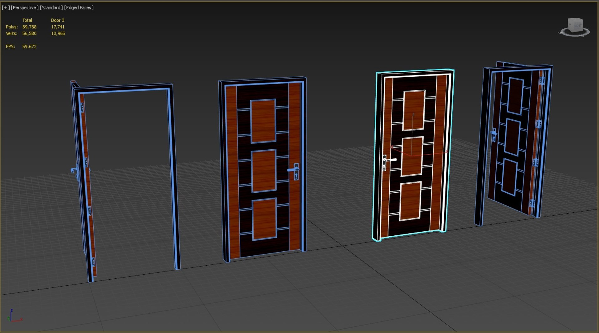 3D Model Door Design 38 - TurboSquid 2213642