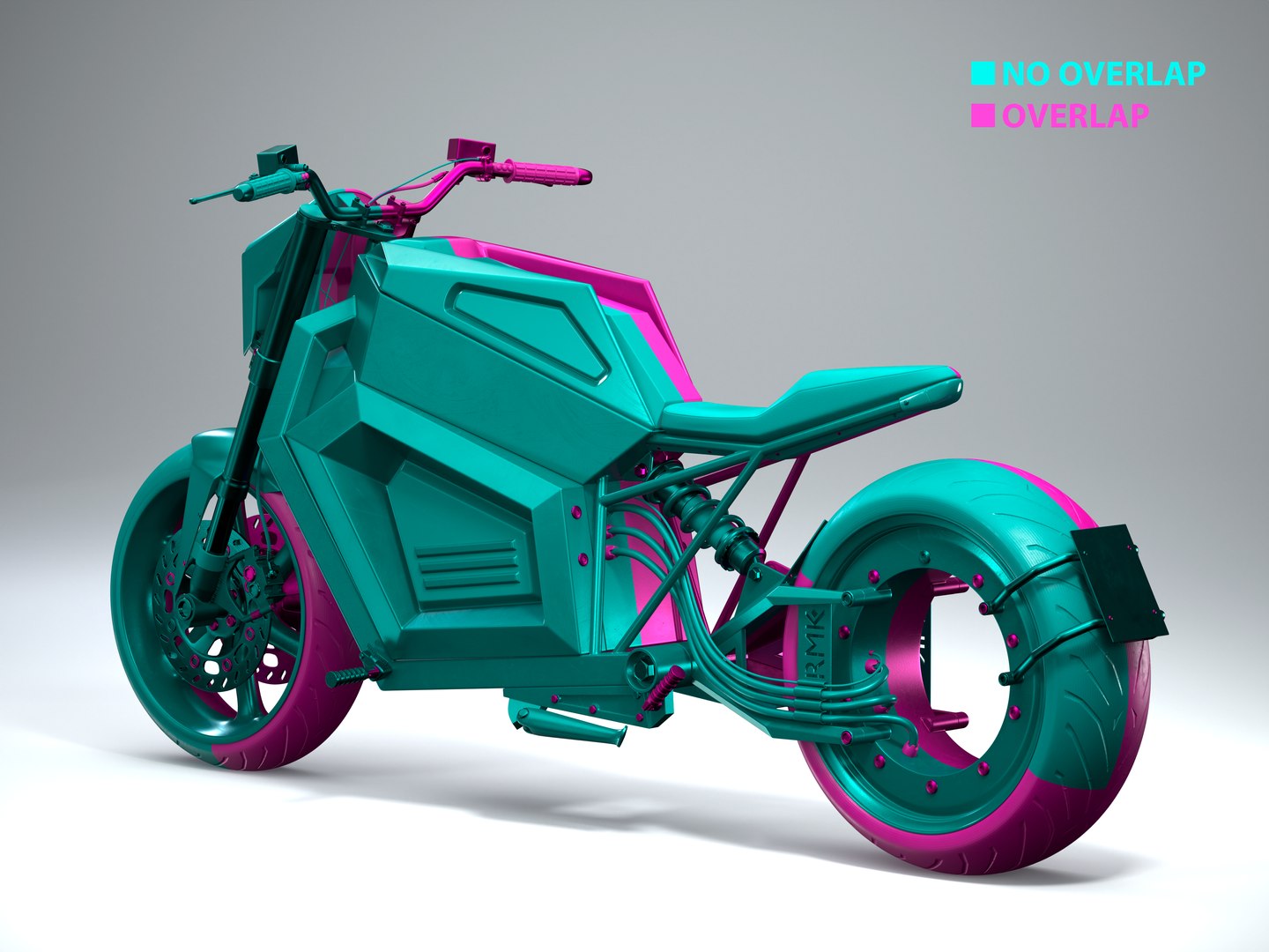 RMK E2 Electric Motorcycle Aquamarine 3D Model - TurboSquid 2212575
