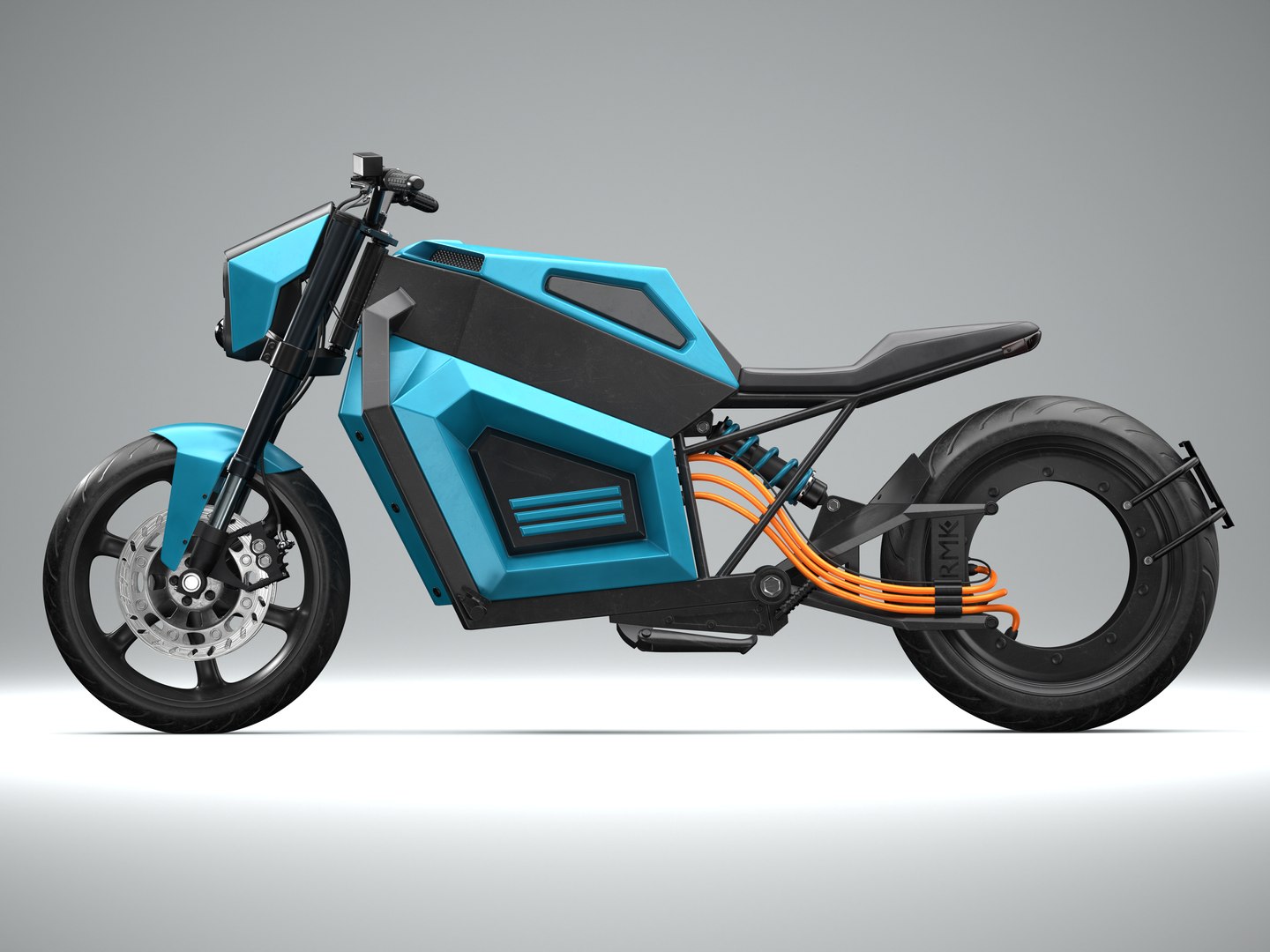 RMK E2 Electric Motorcycle Aquamarine 3D Model - TurboSquid 2212575