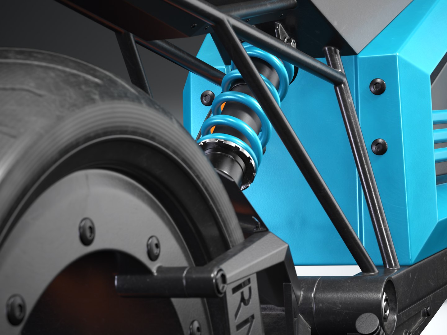 RMK E2 Electric Motorcycle Aquamarine 3D Model - TurboSquid 2212575