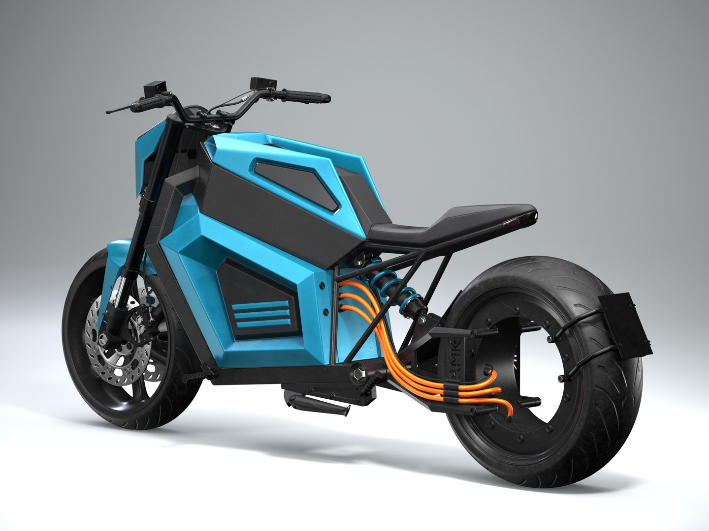 RMK E2 Electric Motorcycle Aquamarine 3D Model - TurboSquid 2212575